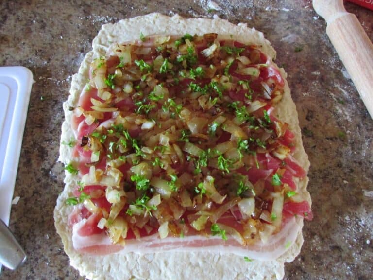 Bacon and Onion Roly-Poly Pudding - Grandads Cookbook