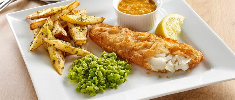 Fish and Chips with Mushy Peas - Grandads Cookbook